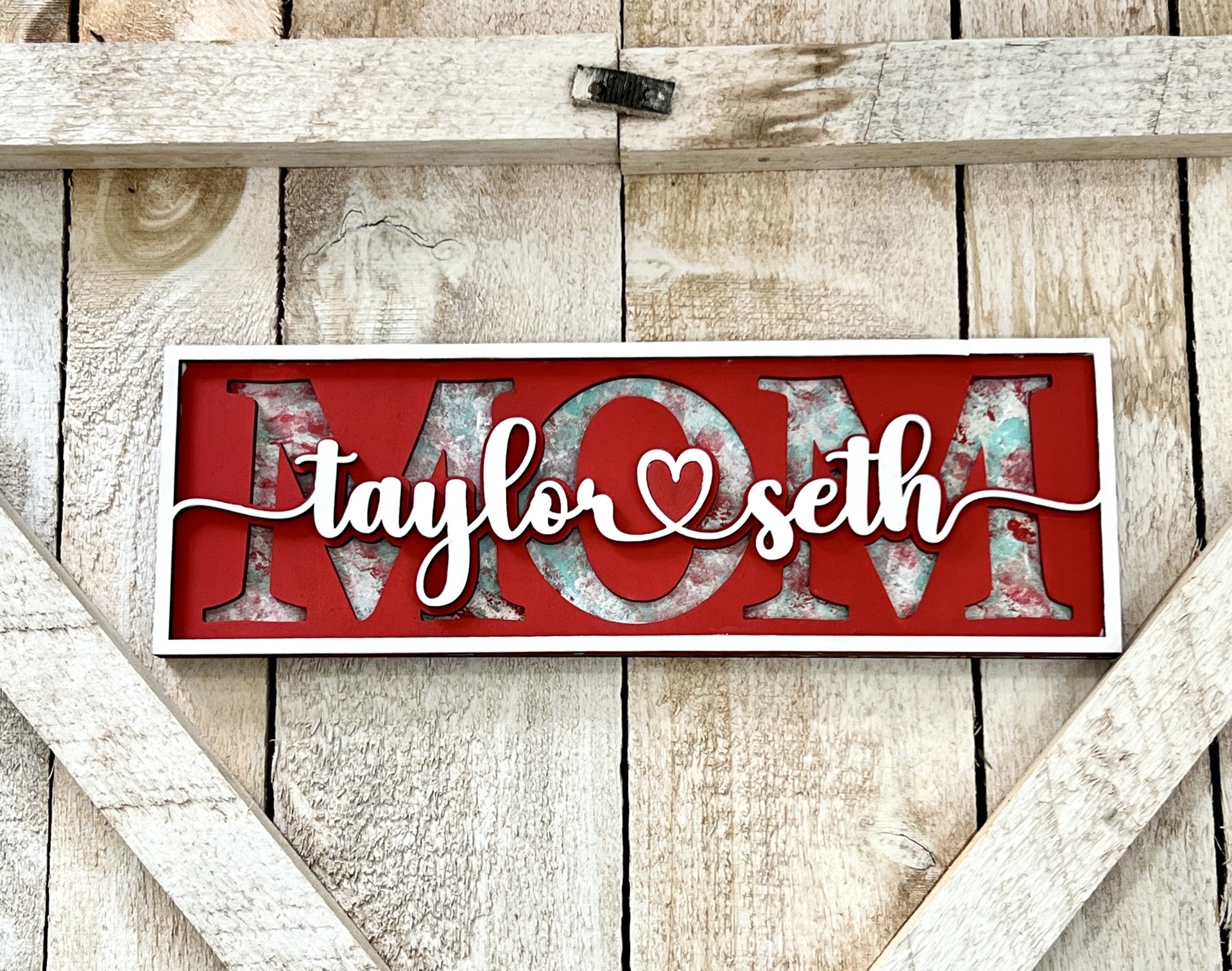 Personalized Family Block Sign- At Home DIY Kit, Wood Only | The Small ...