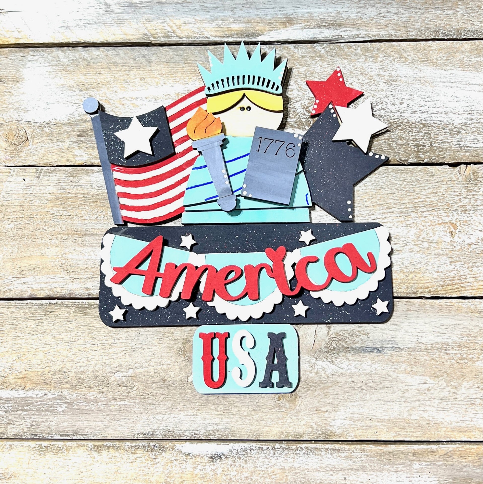 America Statue of Liberty Insert for Standing Interchangeable Truck ...
