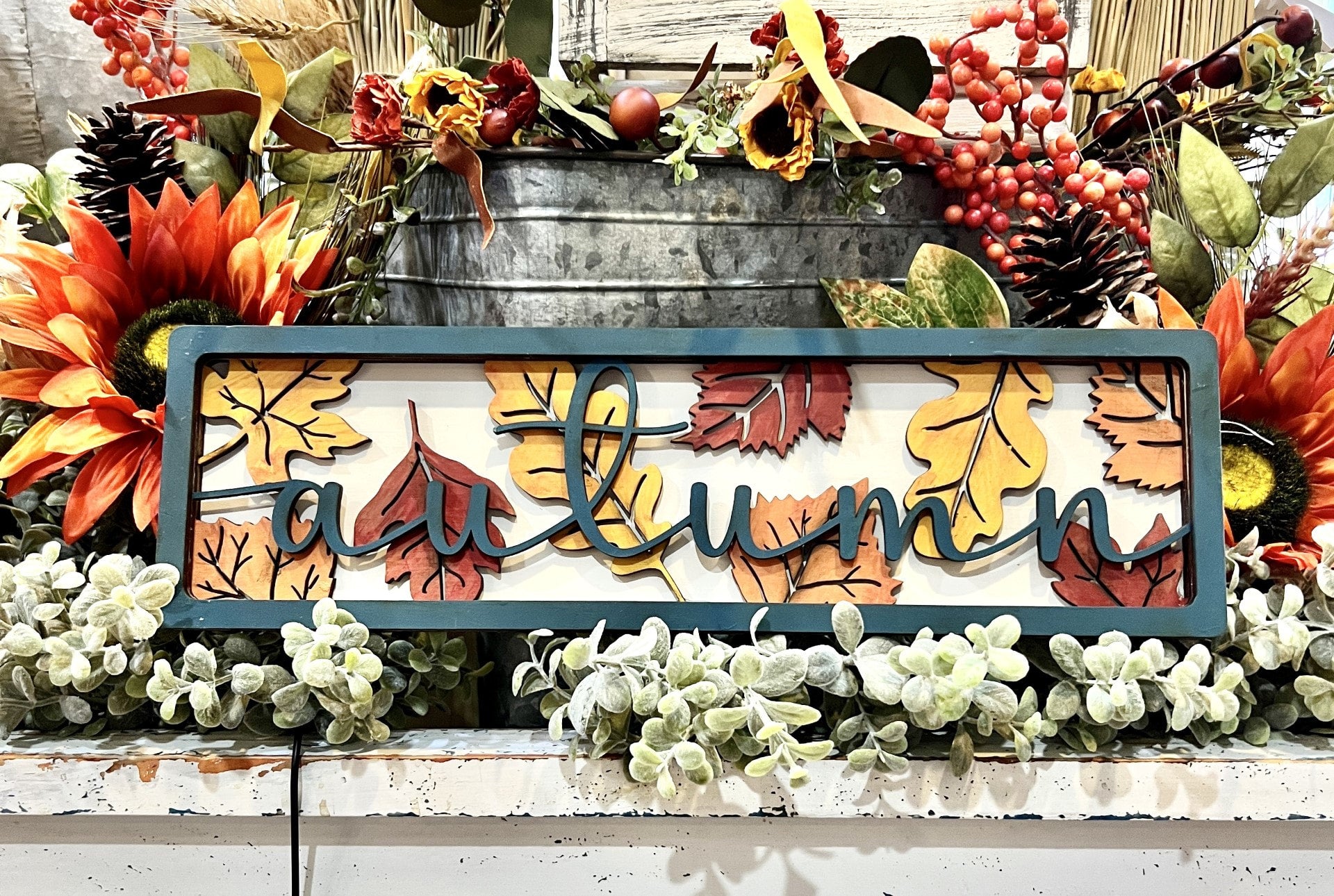 Autumn Leaves Sign, Two sizes -At Home DIY Kit | The Small Hinge