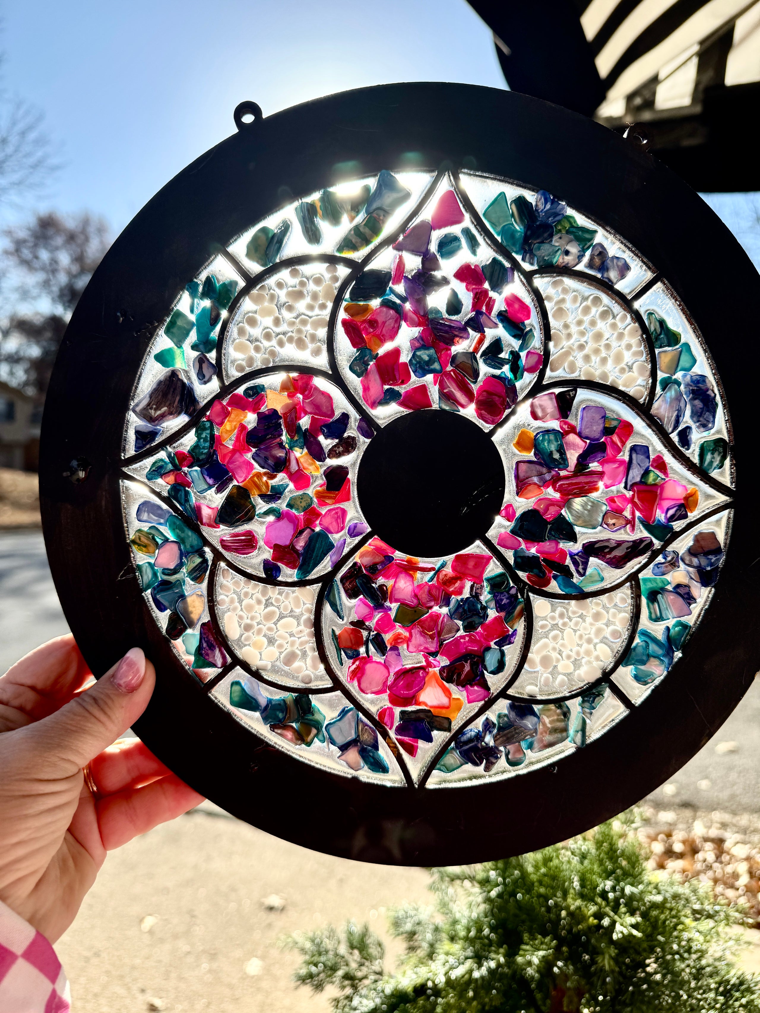 Faux Stained Glass Wood Blanks | The Small Hinge